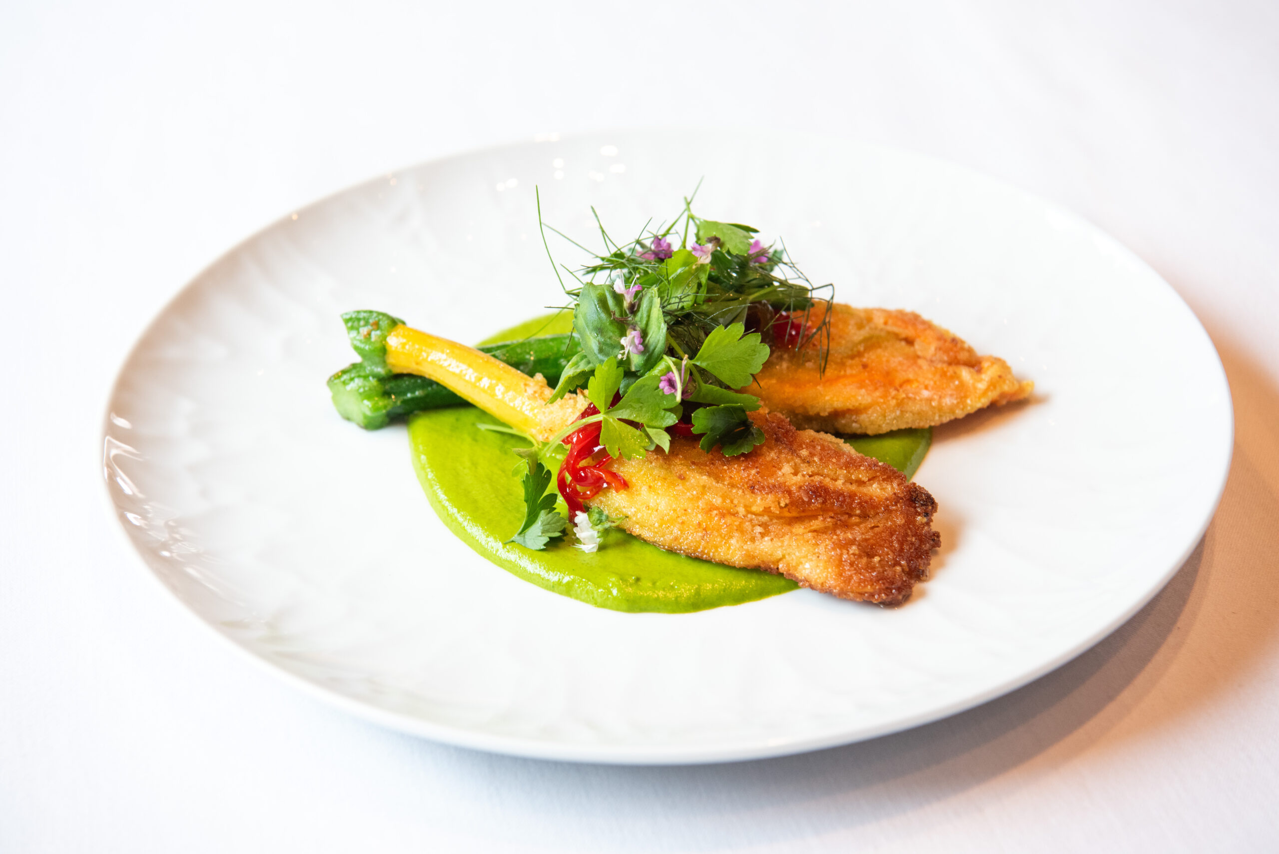 Stuffed Squash Blossoms: Chef Aaron Bludorn | The Chef's Garden